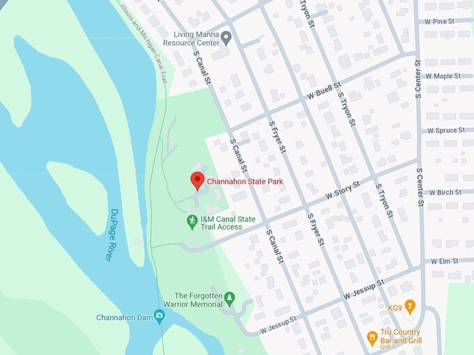 Channahon State Park 10 Map