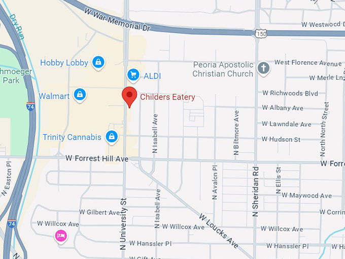 childers eatery & catering 10 map