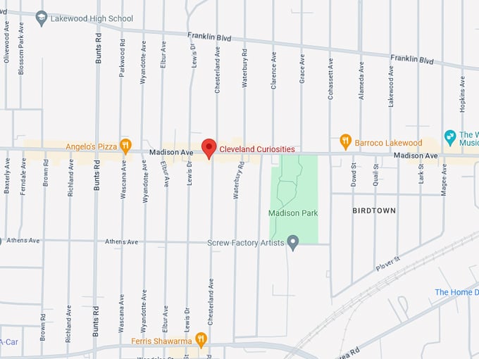 Cleveland Curiosities 10 Map