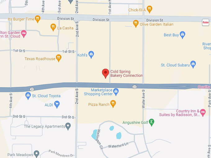 Cold Spring Bakery 10 map