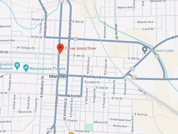 coney island diner 10 map