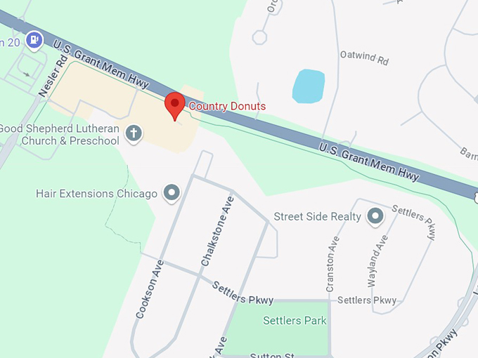 country donuts 10 map