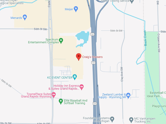 craig's cruisers 10 map