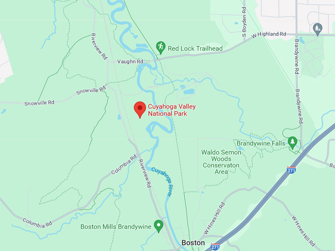 cuyahoga valley national park 10 map