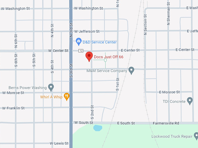 docs just off 66 10 map