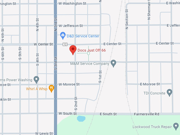 docs just off 66 10 map