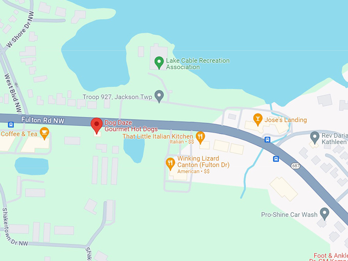 dog daze gourmet hot dogs 10 map