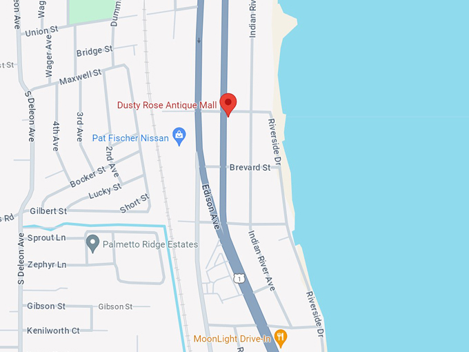 dusty rose antique mall 11 map