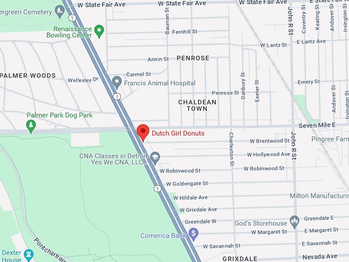 Dutch Girl Donut 10 Map