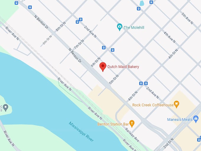 Dutch Maid Bakery 10 map