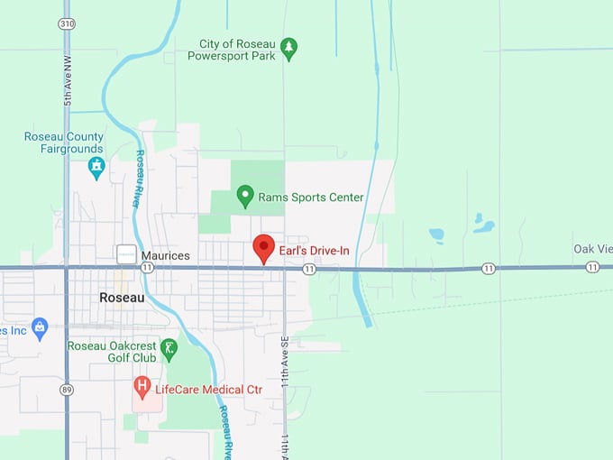 Earl's Drive-In 10 Map