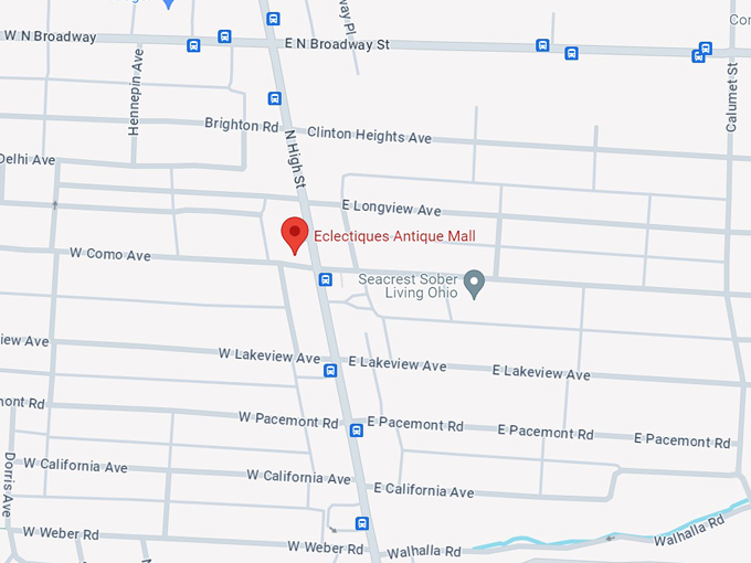 eclectiques antique mall 10 map