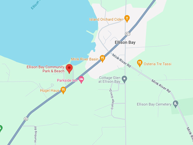 ellison bay community park & beach 10 map
