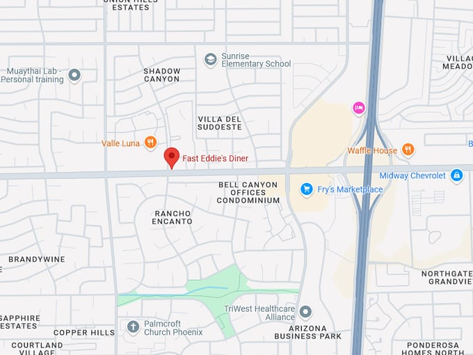 fast eddie’s diner 10 map