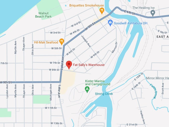 fat sally's warehouse 10 map