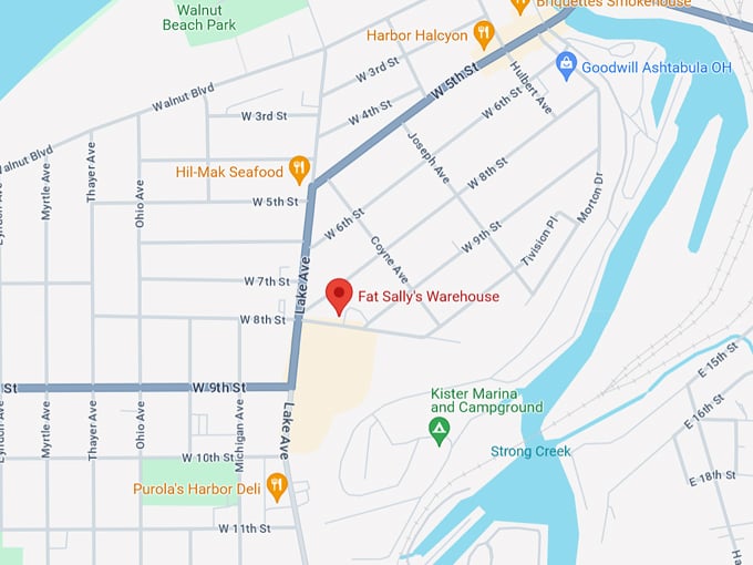 Fat Sally's Warehouse 10 Map