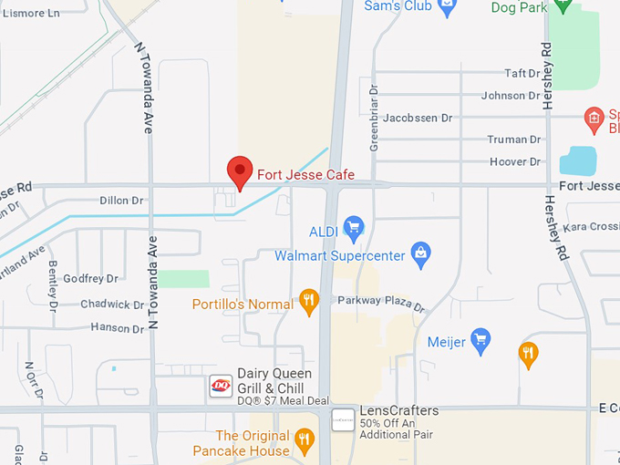 fort jesse cafe 10 map