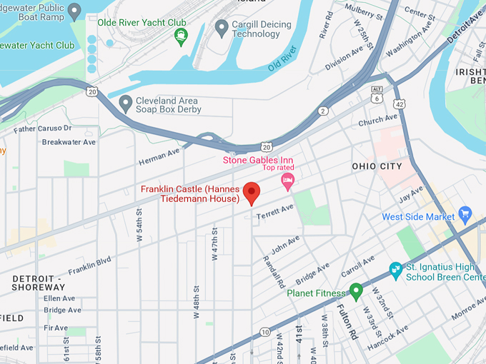 Franklin Castle 10 Map