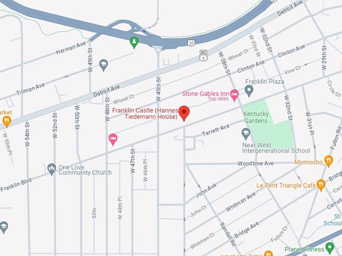 Franklin Castle 10 map