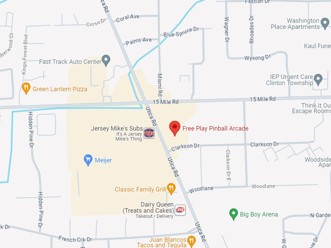 free play pinball arcade 10 map