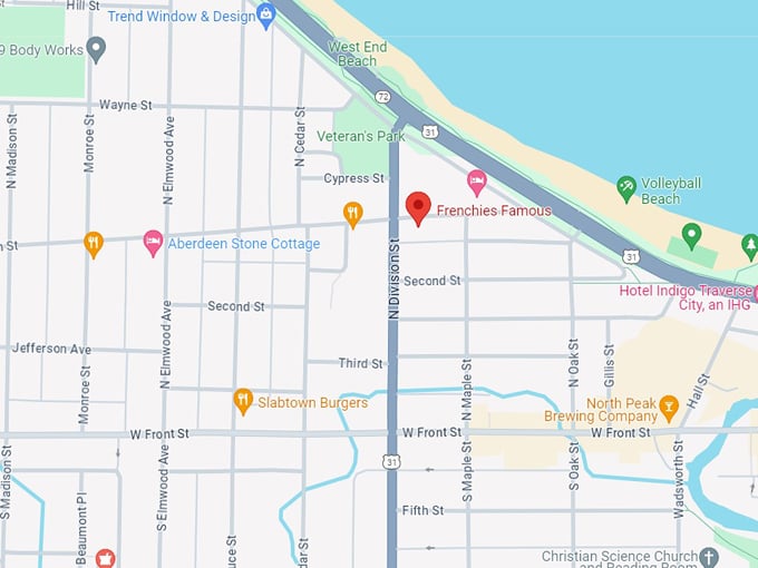 frenchies famous 10 map