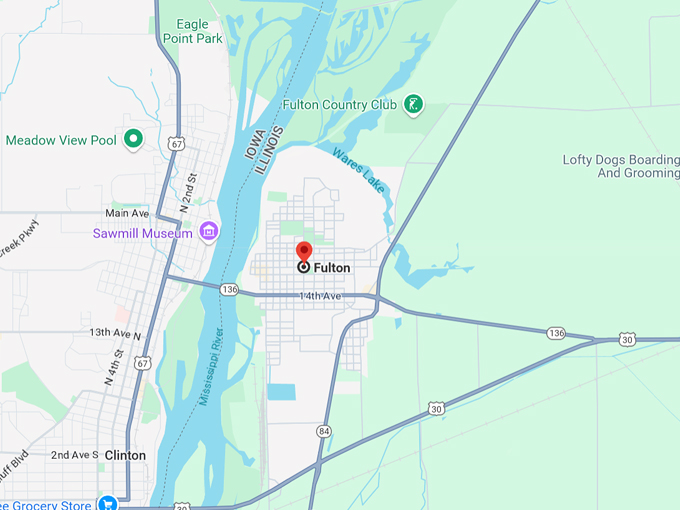 fulton, il map