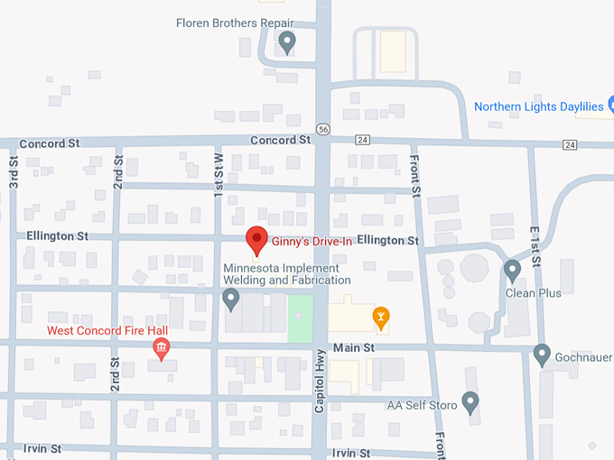 Ginny's Drive-In 10 Map