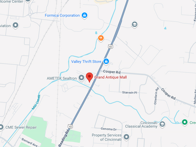 grand antique mall 10 map