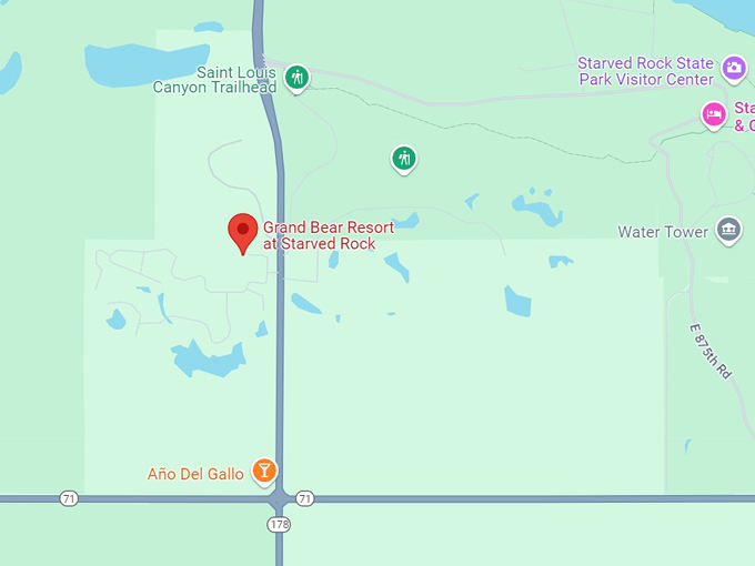 grand bear resort at starved rock 10 map
