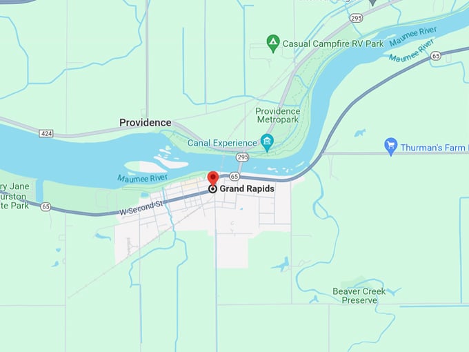 grand rapids, oh 10 map