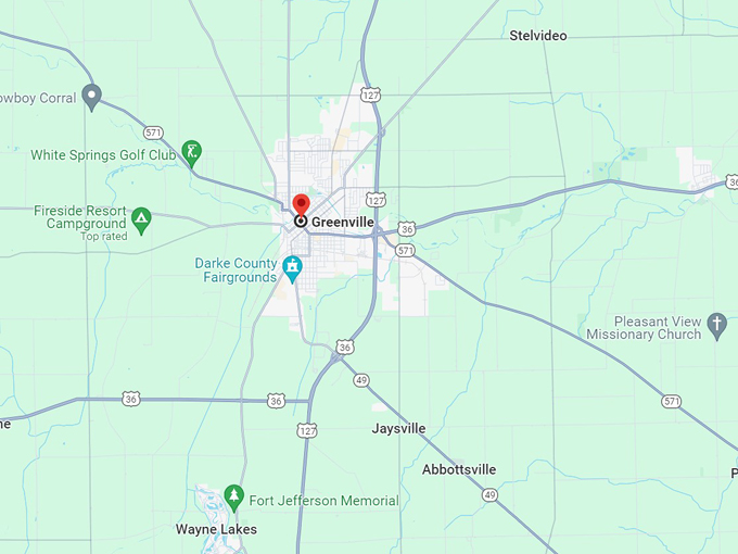 greenville, oh 10 map