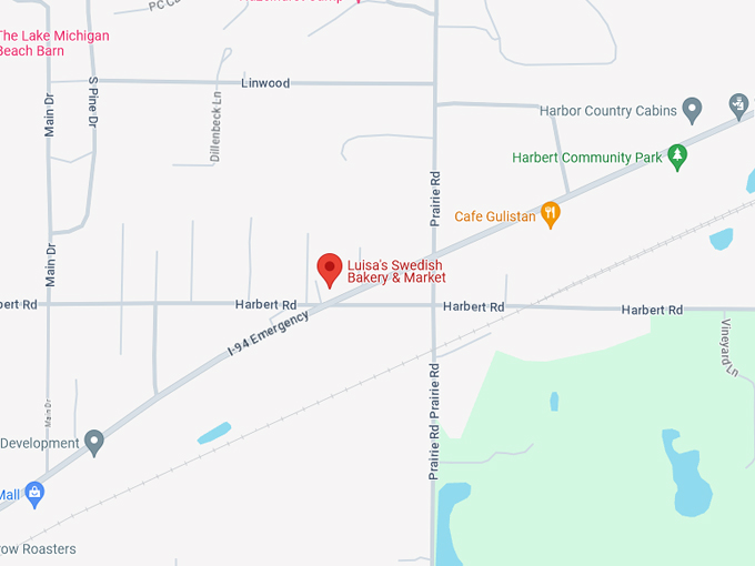 Harbert Swedish Bakery 10 Map