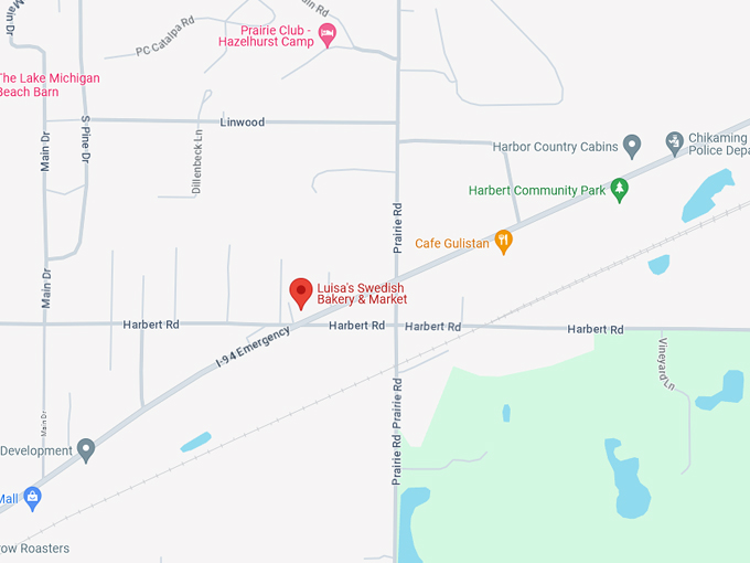 Harbert Swedish Bakery 10 Map