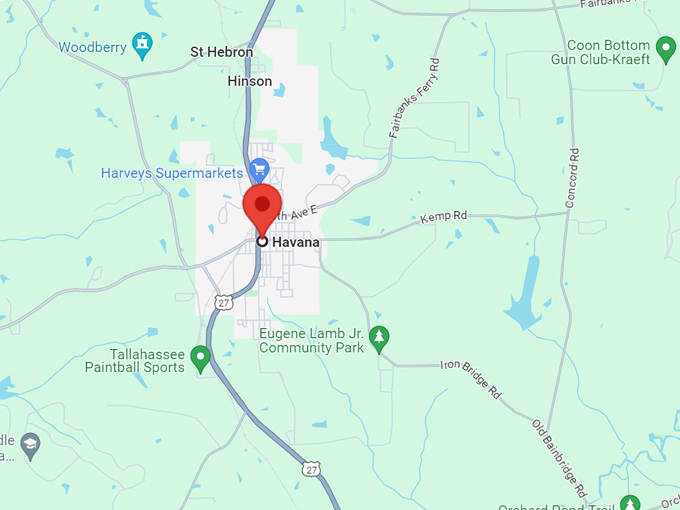 havana, florida 10 map