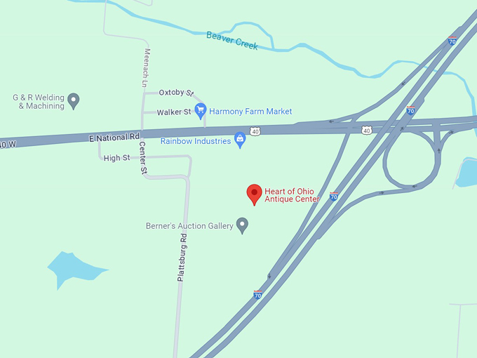 heart of ohio antique center 10 map