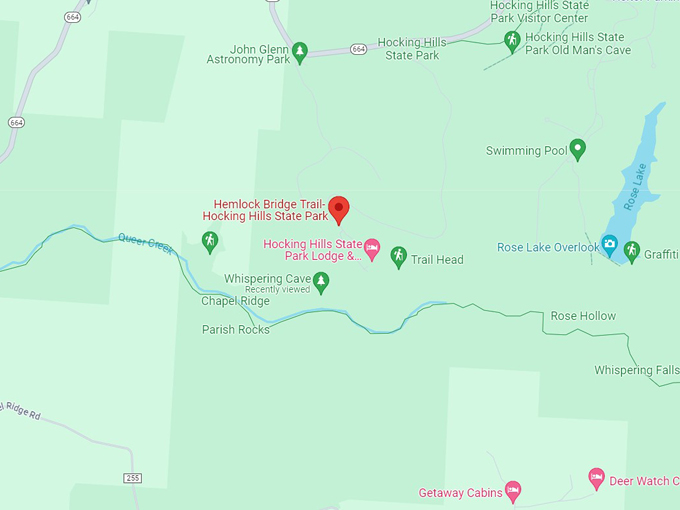 hemlock bridge and whispering cave 10 map