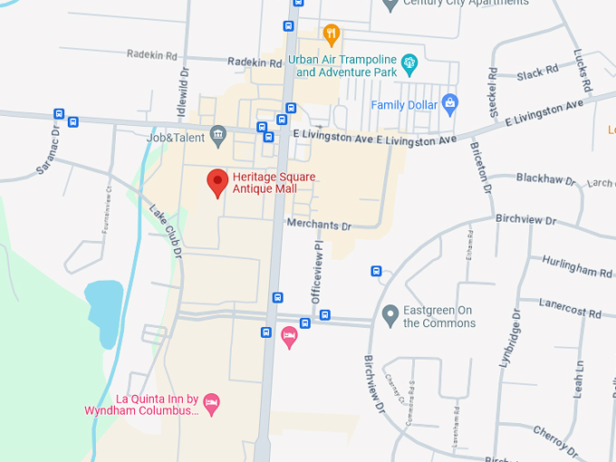 Heritage Square Antique Mall 10 map