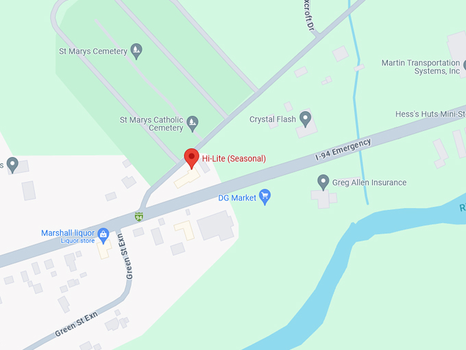 Hi-Lite Drive In 10 Map