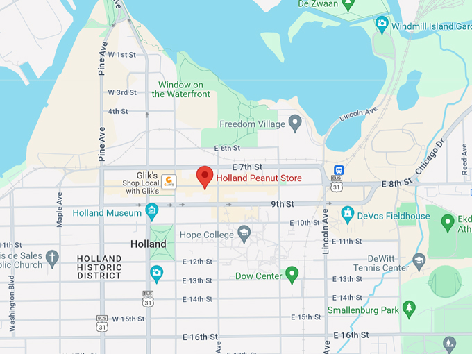 holland peanut store 10 map