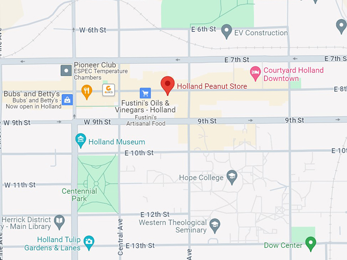 holland peanut store 10 map