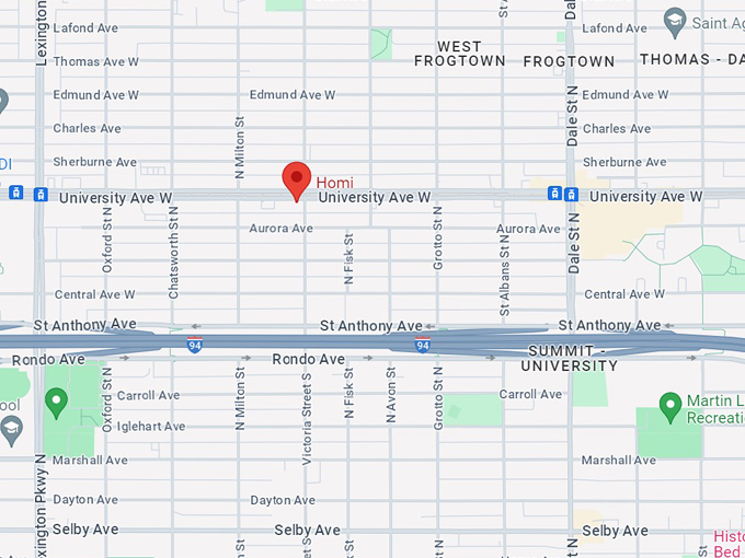 homi restaurant 10 map