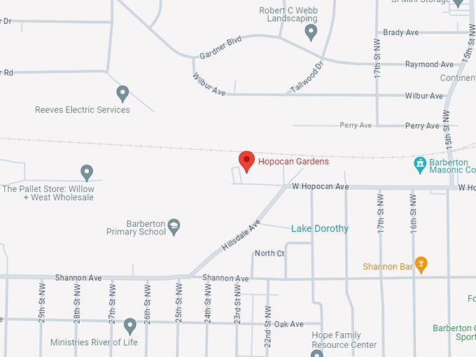 Hopocan Gardens 10 map