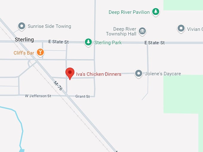 iva's chicken dinners 10 map