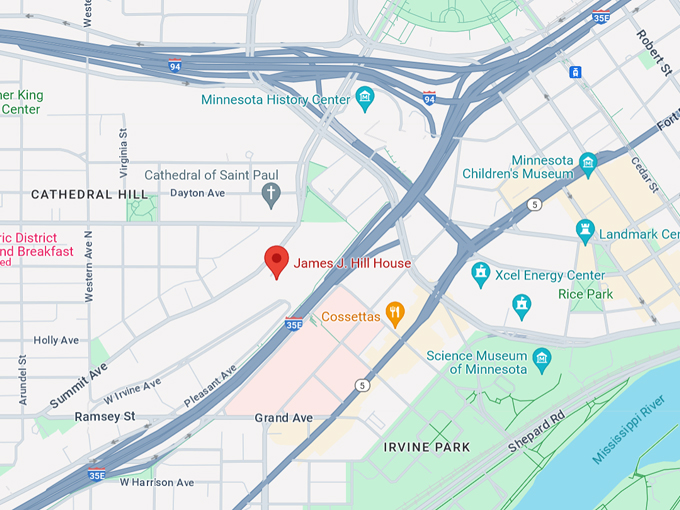 James J. Hill House 10 Map