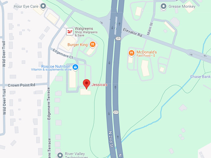 jessica's restaurant 10 map