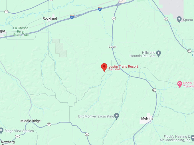 justin trails resort, llc 10 map