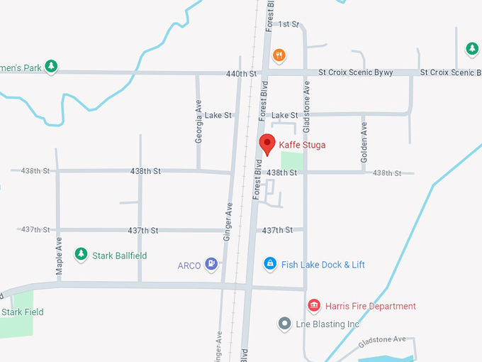 kaffe stuga restaurant 10 map