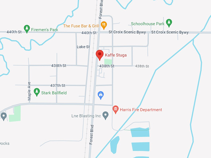 kaffe stuga restaurant 10 map