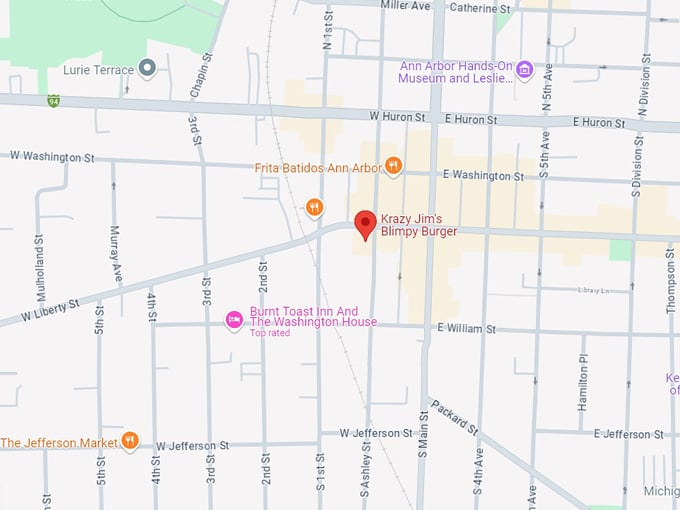 krazy jim's blimpy burger 10 map