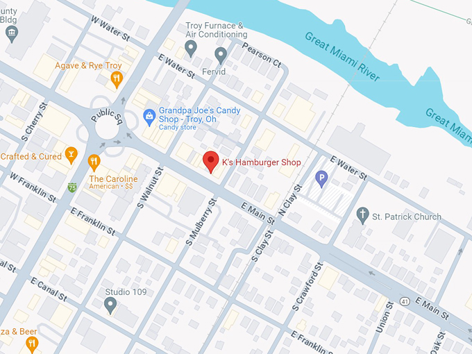 k's hamburger shop 10 map